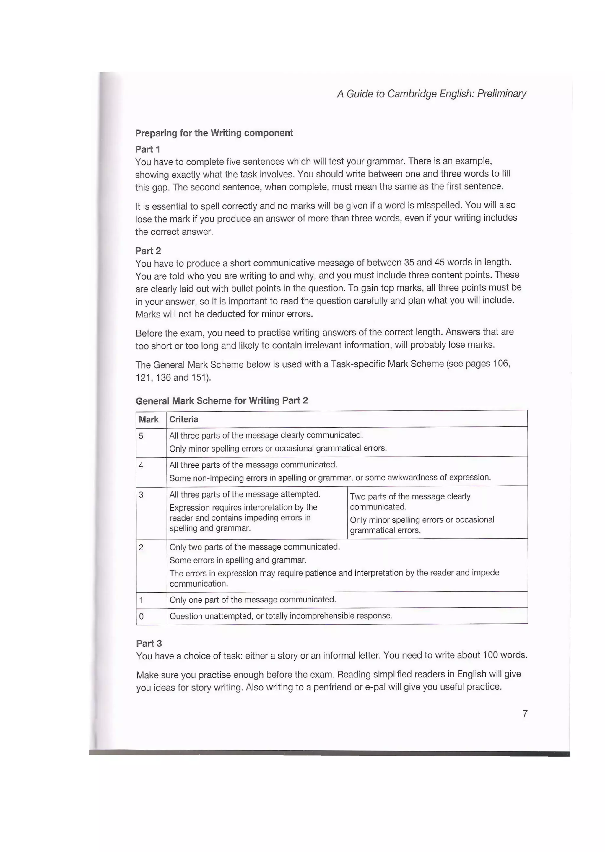 Cambridge PET 7 | PDF