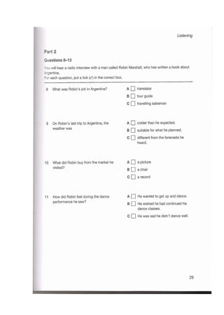 Cambridge PET 7 | PDF