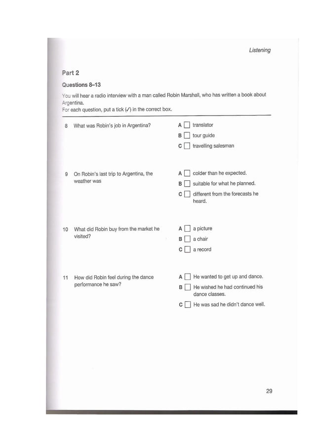Cambridge PET 7 | PDF