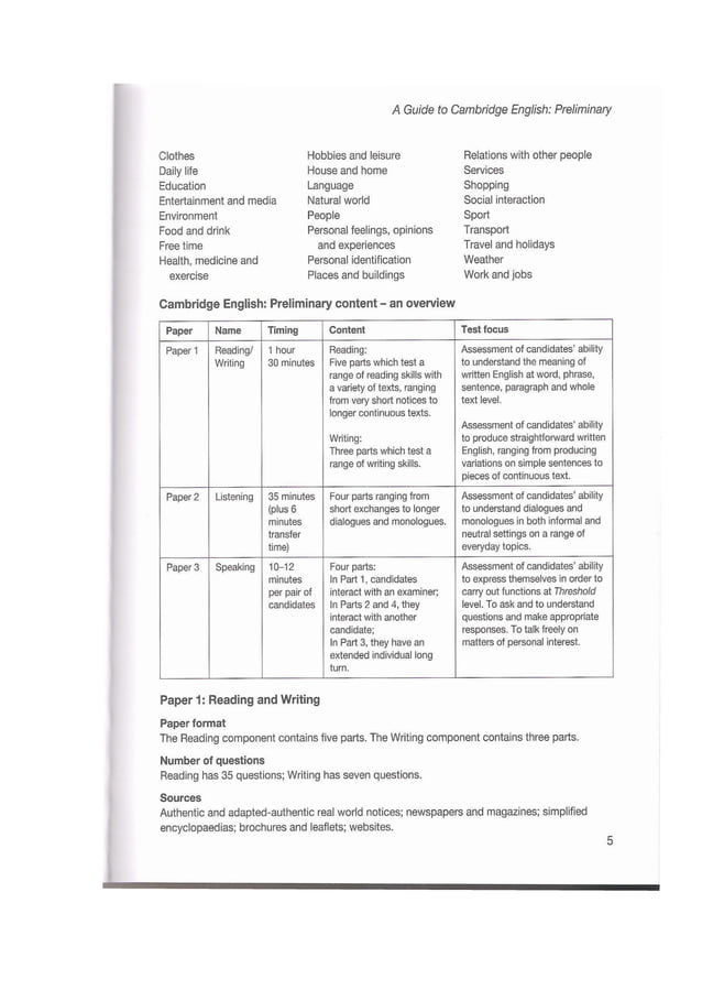 Cambridge PET 7 | PDF