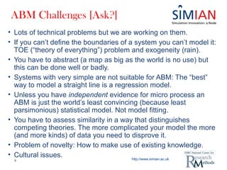 A (Very Short) Guide to ABM (and Qualitative Data) | PPT | Science