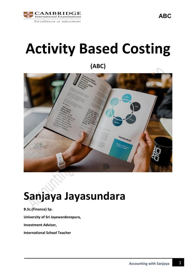 Cambridge a level Activity Based Costing (ABC) | PDF