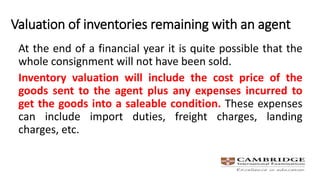 Cambridge a level consignment accounts | PPTX