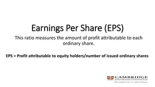 Cambridge a level investment ratios | PPTX