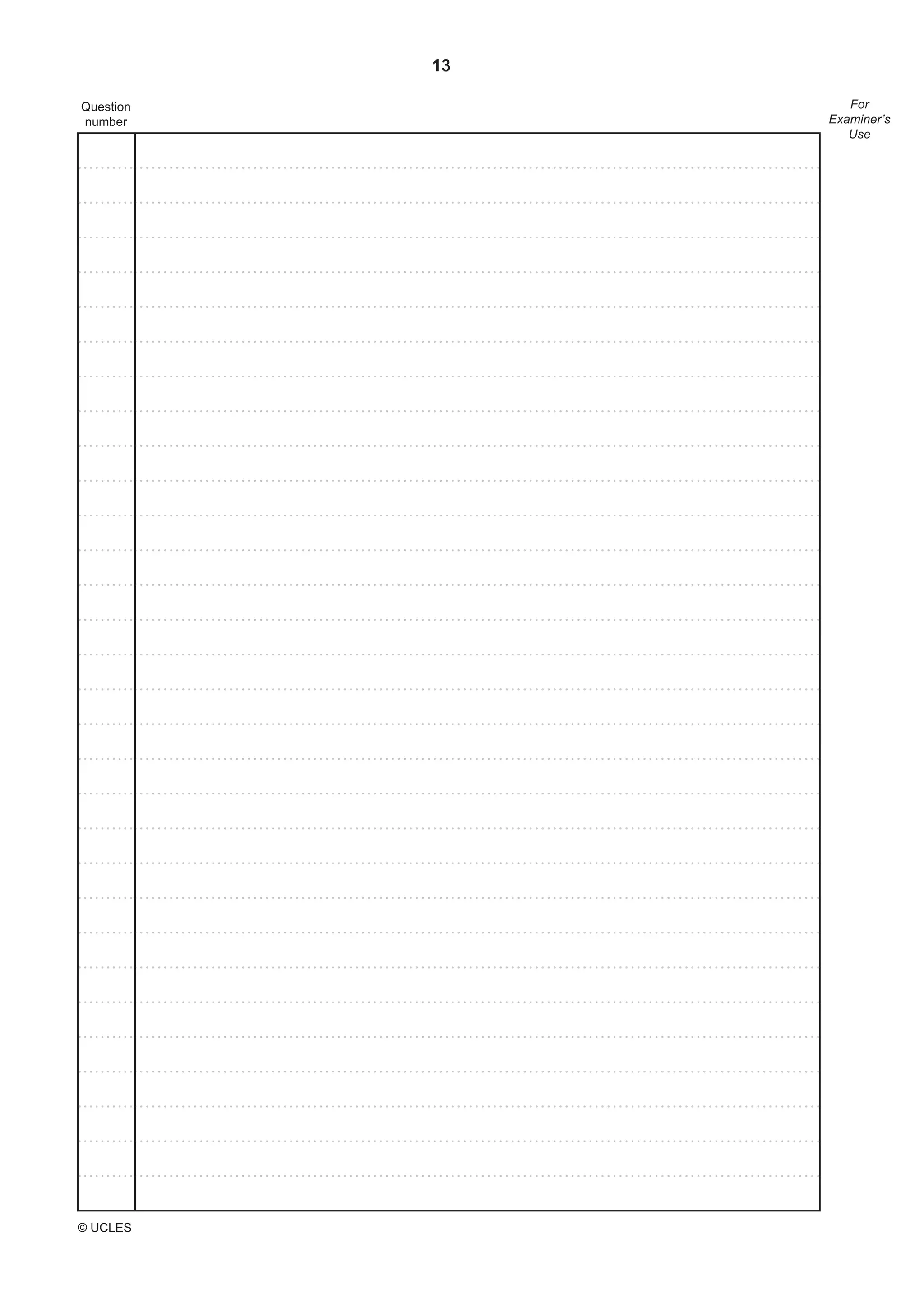 Cambridge answer booklet | PDF