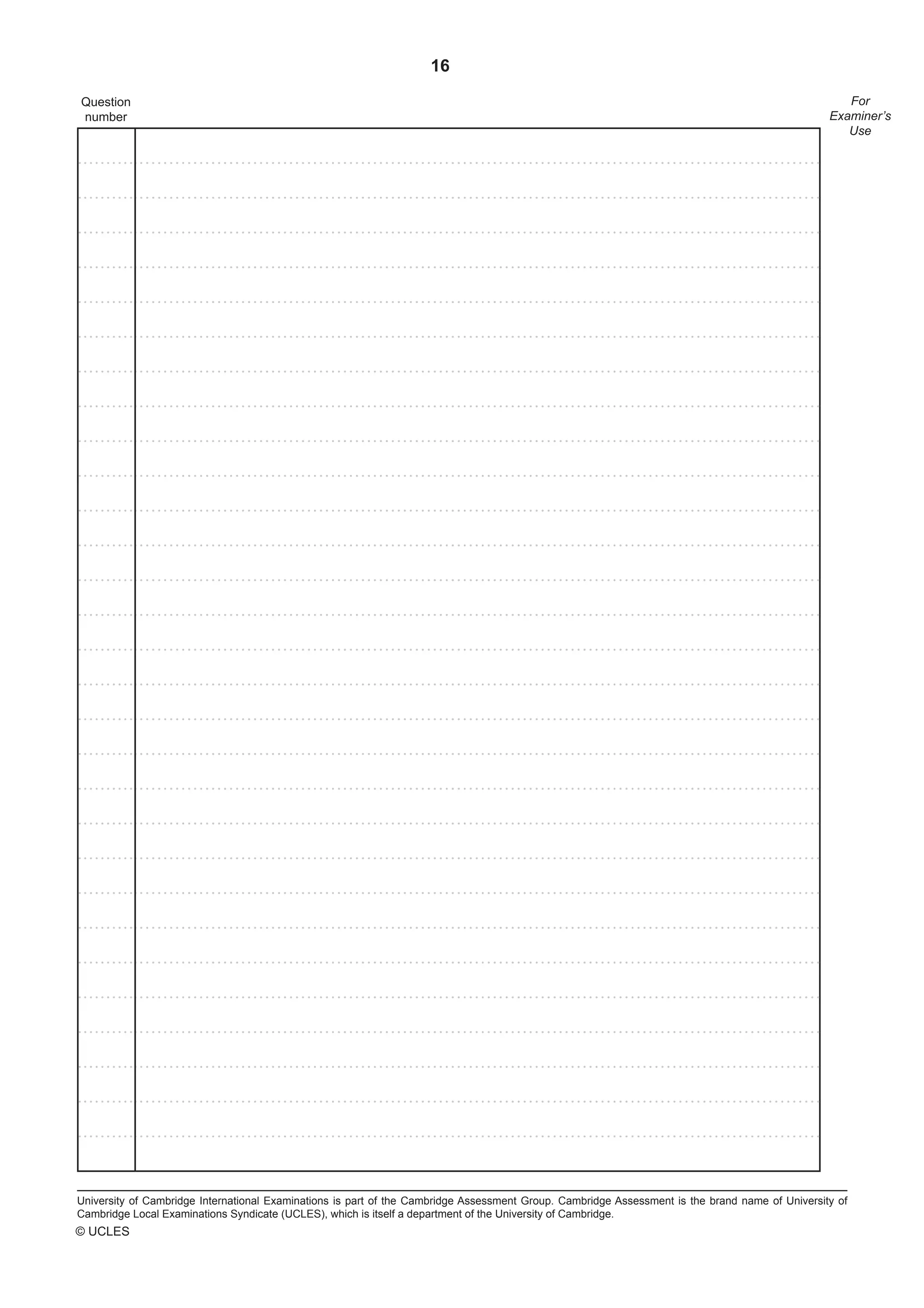 Cambridge answer booklet | PDF