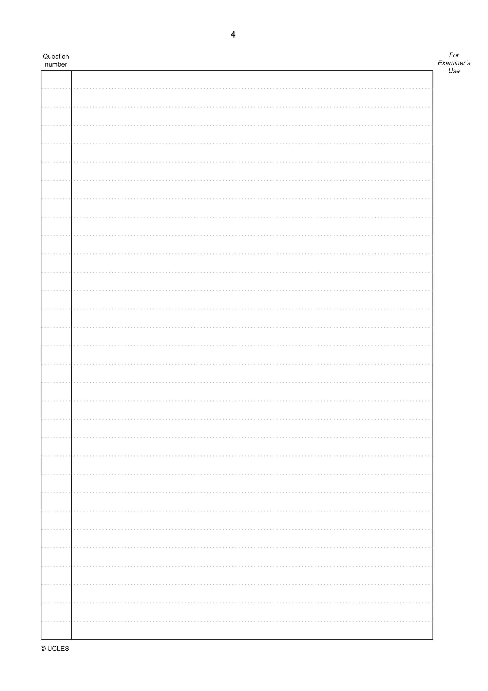 Cambridge answer booklet | PDF