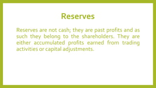Cambridge as company accounts | PPTX