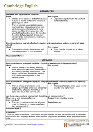 Cambridge assessing writing-c1 | PDF