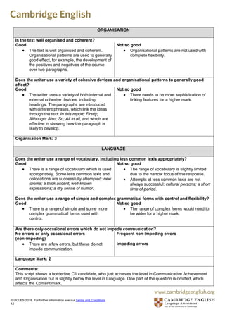 Cambridge assessing writing-c1 | PDF
