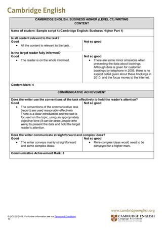 Cambridge assessing writing-c1 | PDF