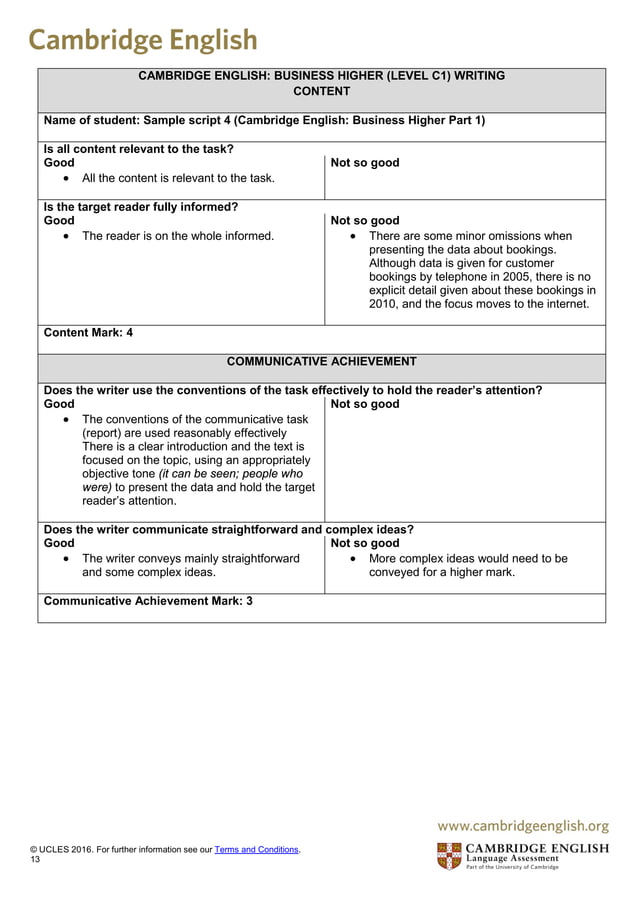 Cambridge assessing writing-c1 | PDF | Standardized Testing ...