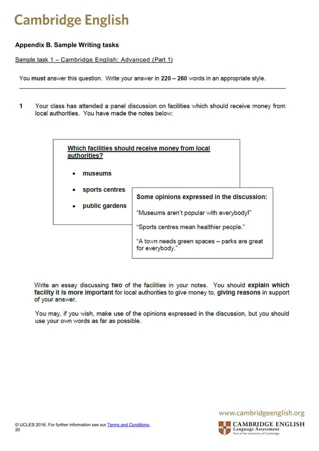 Cambridge assessing writing-c1 | PDF | Standardized Testing ...