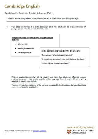 Cambridge assessing writing-c1 | PDF