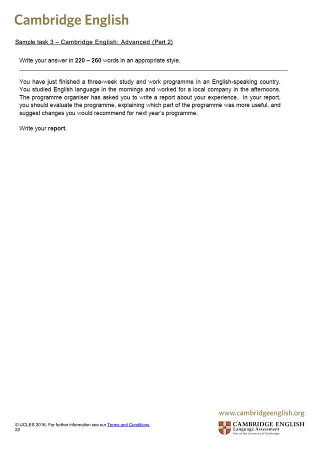 Cambridge assessing writing-c1 | PDF | Standardized Testing ...