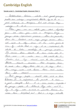 Cambridge assessing writing-c1 | PDF