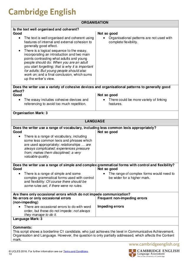 Cambridge assessing writing-c1