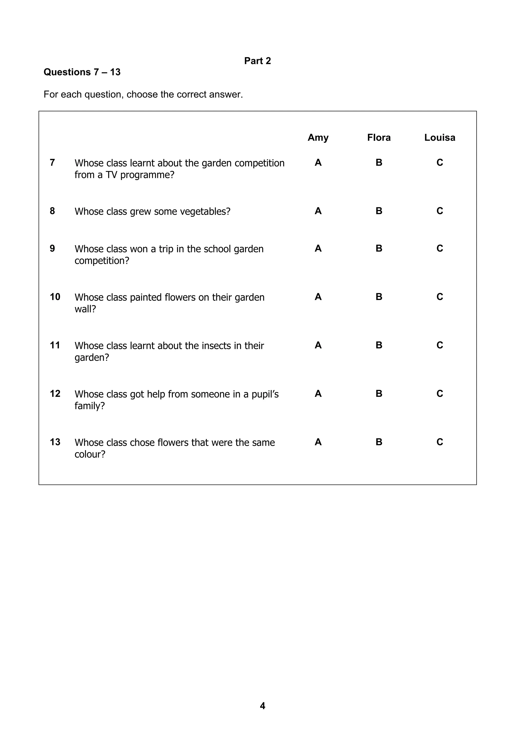 Cambridge cert reading and writing - questions | PDF | Gardening | Home ...