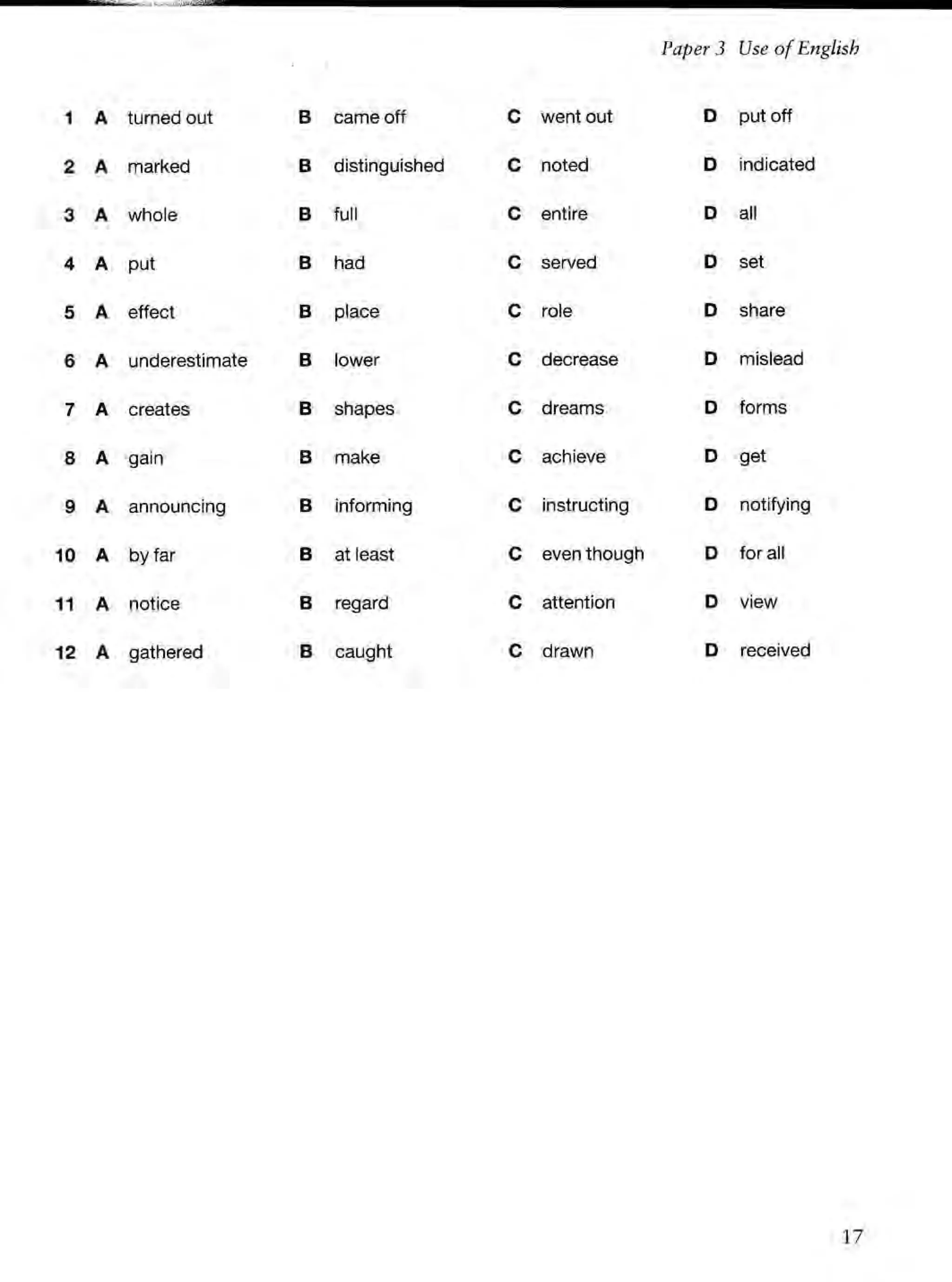 Cambridge certificate in advanced english 3 | PDF