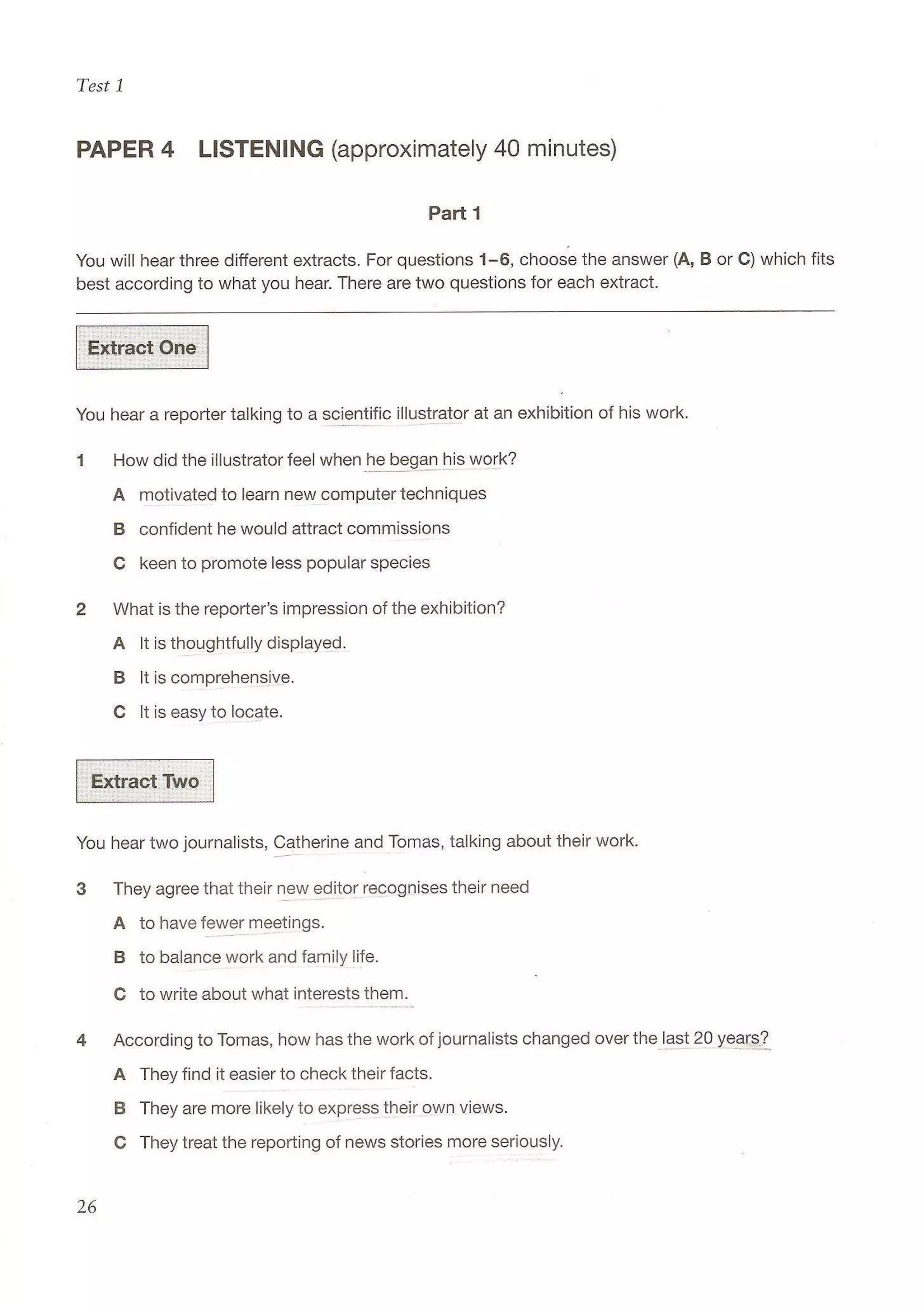 Certificate in advanced English 4 with answers. (2010) | PDF