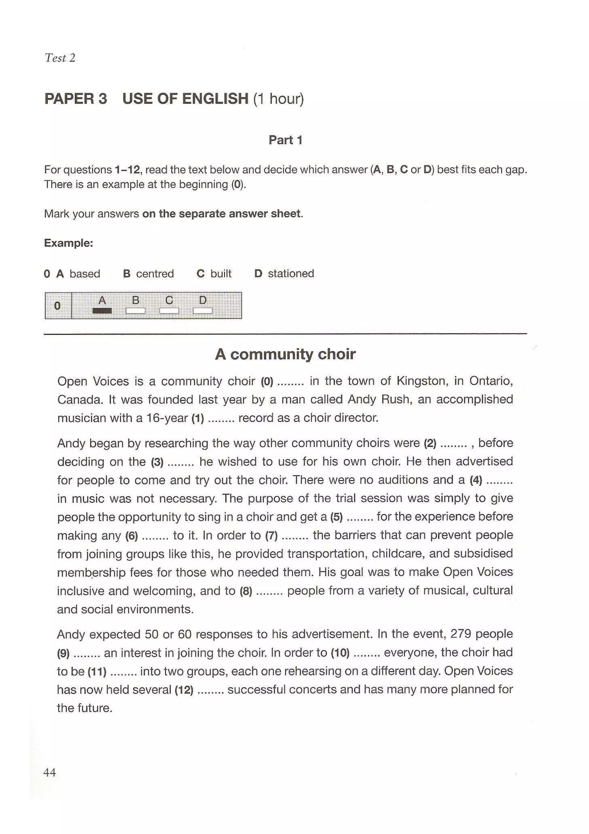 Certificate in advanced English 4 with answers. (2010) | PDF