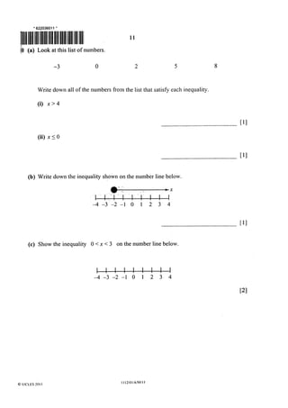 Cambridge checkpoint [1112] 2011 april, p1 | PDF