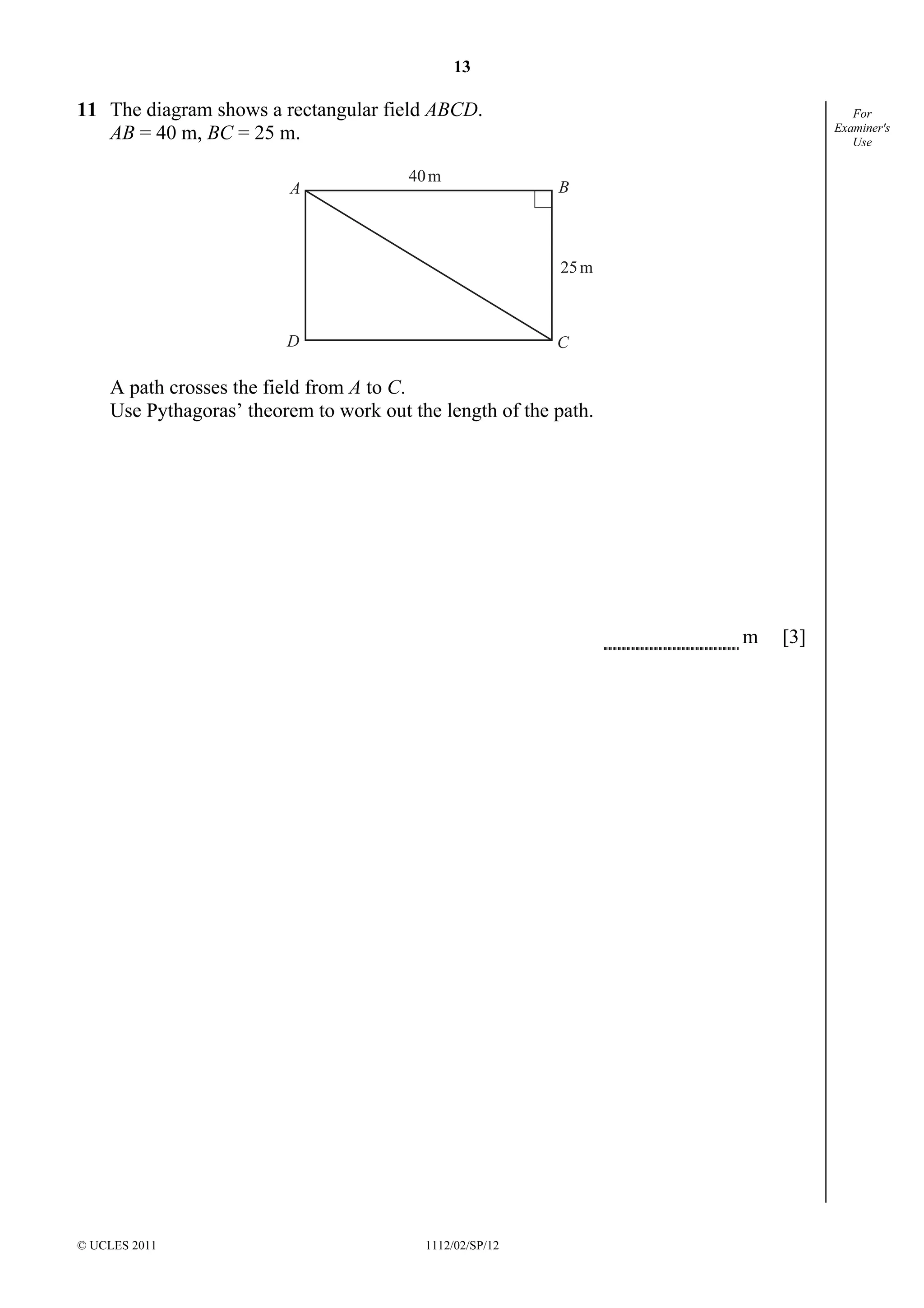 Cambridge checkpoint maths p2 specimen 2012 | PDF