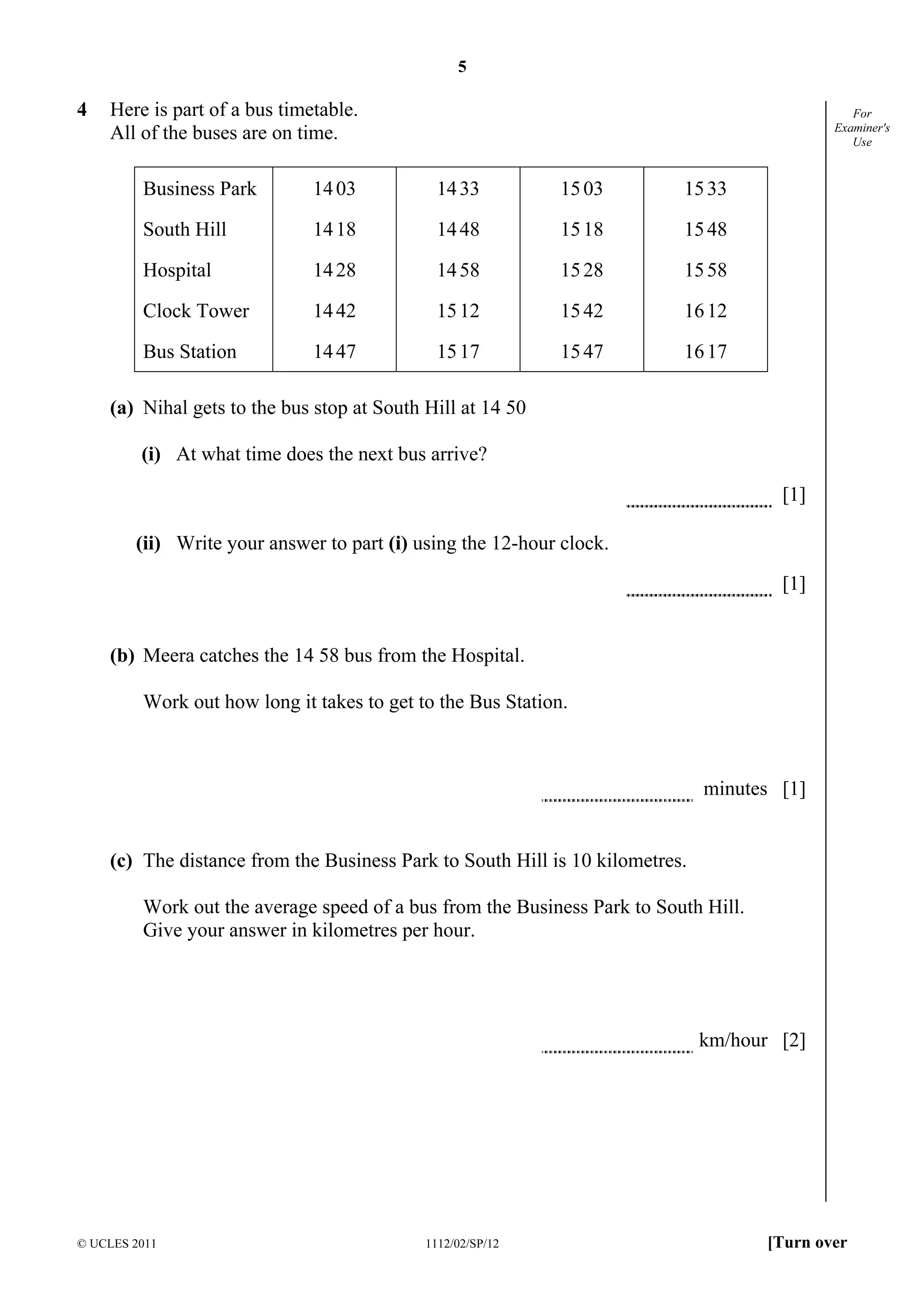 Cambridge checkpoint maths p2 specimen 2012 | PDF