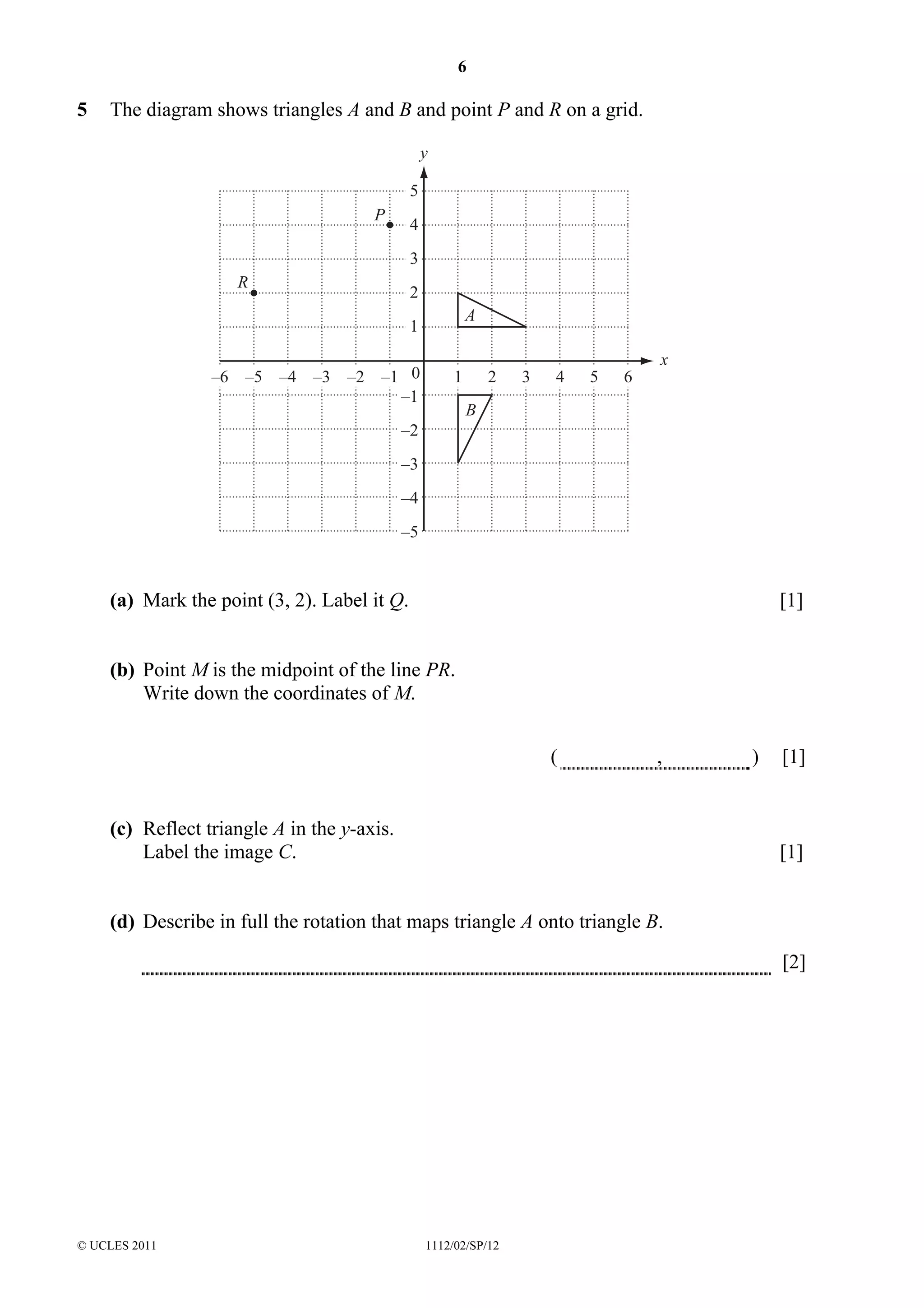 Cambridge checkpoint maths p2 specimen 2012 | PDF