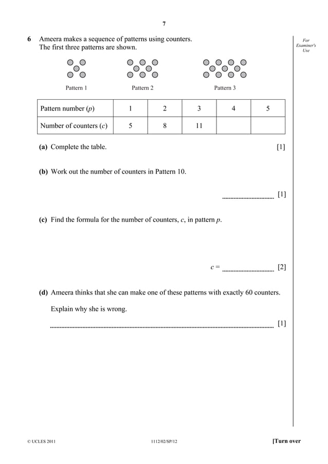 Cambridge checkpoint maths p2 specimen 2012 | PDF | Drawing and ...