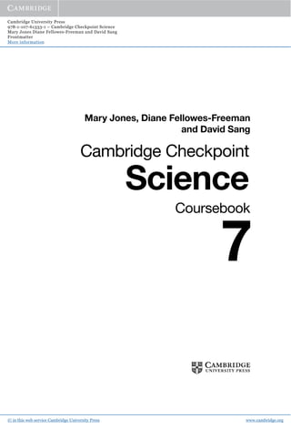 Cambridge checkpoint science_coursebook_7 | PDF
