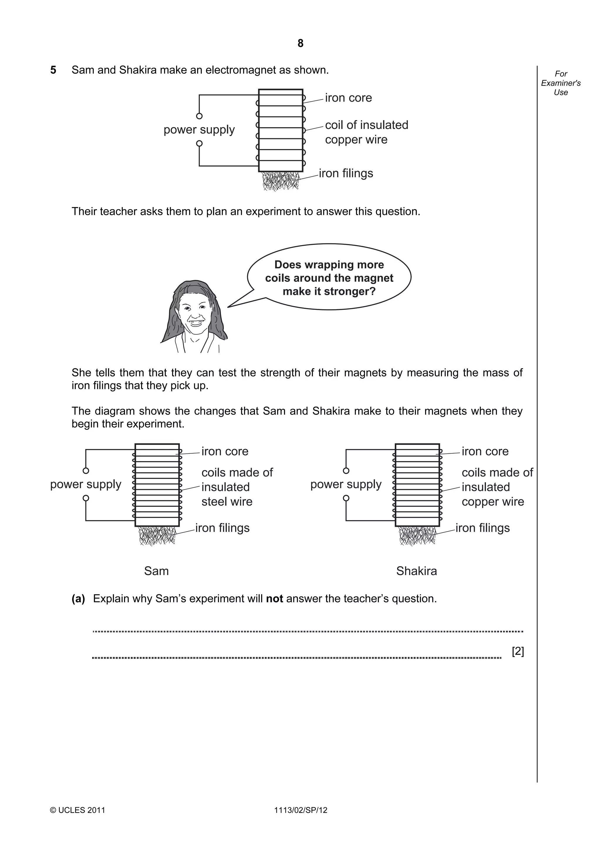 Cambridge checkpoint science p2 specimen 2012 | PDF