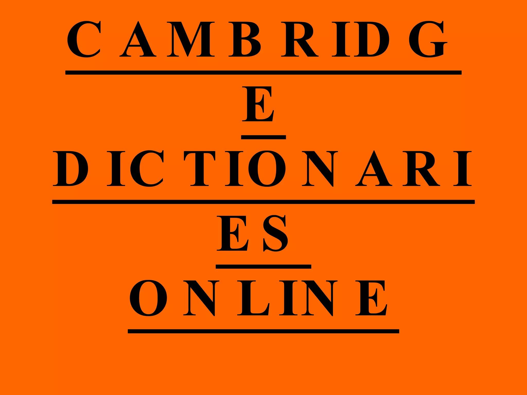 Cambridge dictionaries | PPT