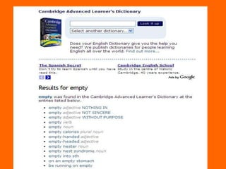Cambridge dictionaries | PPT