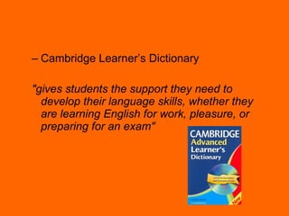 Cambridge dictionaries | PPT