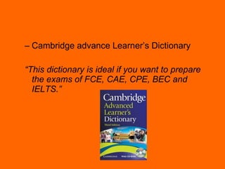 Cambridge dictionaries | PPT
