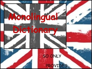 Cambridge dictionary ppt | PPT | Books and Literature