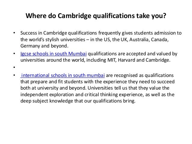 Cambridge education and its benefits | PPTX
