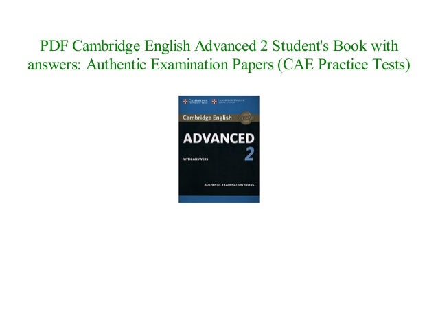 [E-Books] Cambridge English Advanced 2 Student's Book with answers: A…