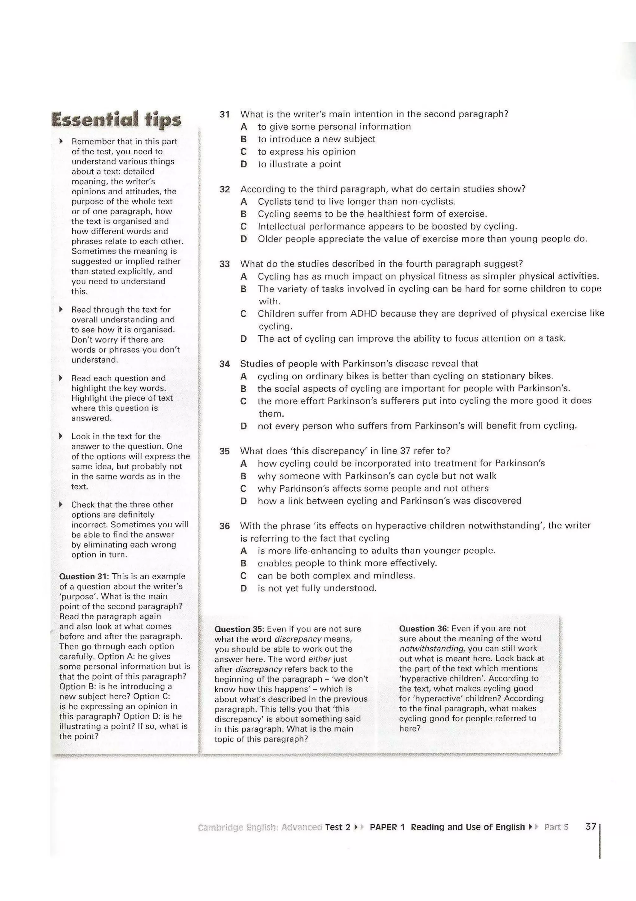 Cambridge English advanced (cae) 2 with key.exam essentials practice ...