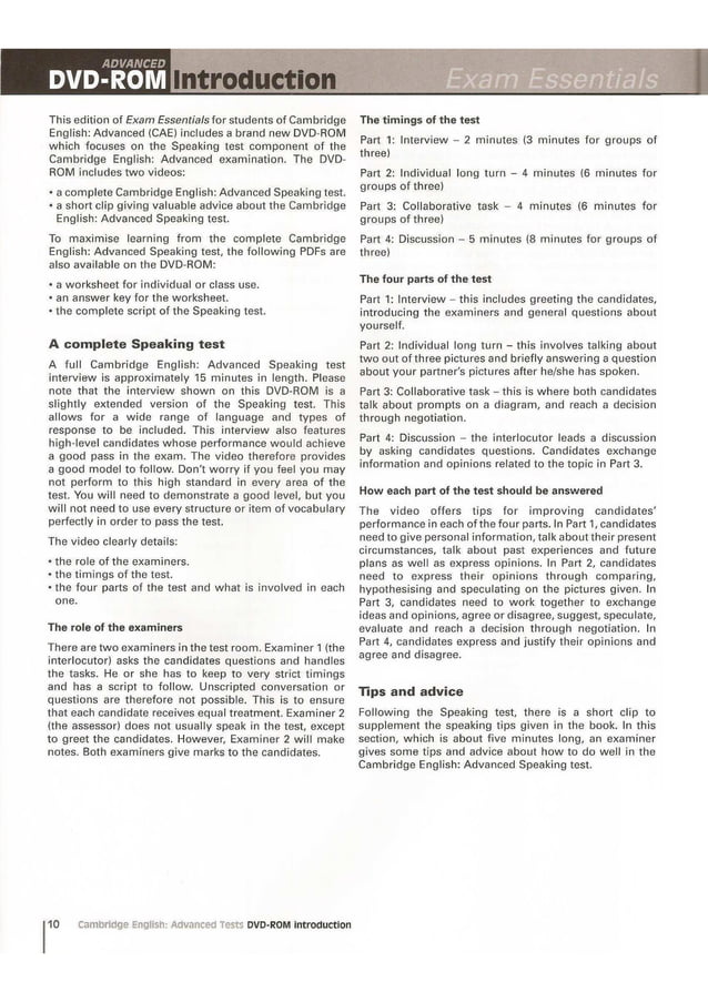 Cambridge English advanced (cae) 2 with key.exam essentials practice ...