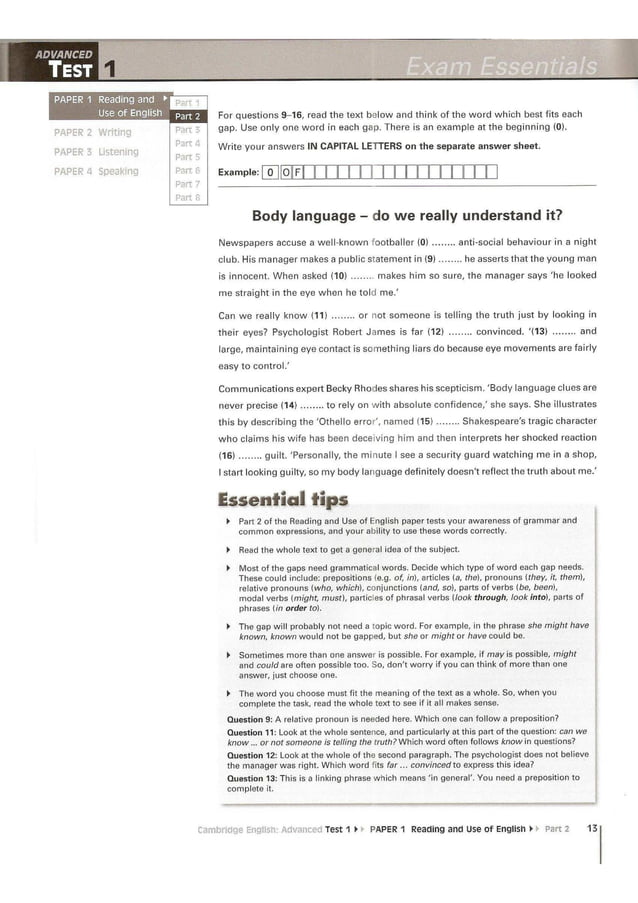 Cambridge English advanced (cae) 2 with key.exam essentials practice ...