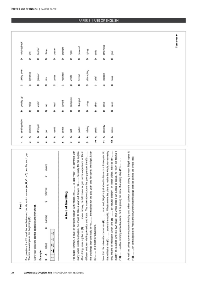 Cambridge english first__fce__handbook | PDF