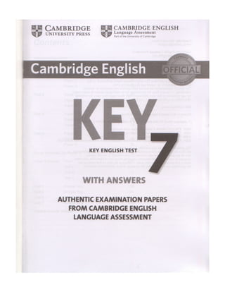 Cambridge english key_7_english_test_with_answers | PDF