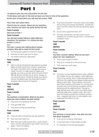 Cambridge fce trp journeys b2-students | PDF