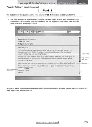 Cambridge fce trp journeys b2-students | PDF