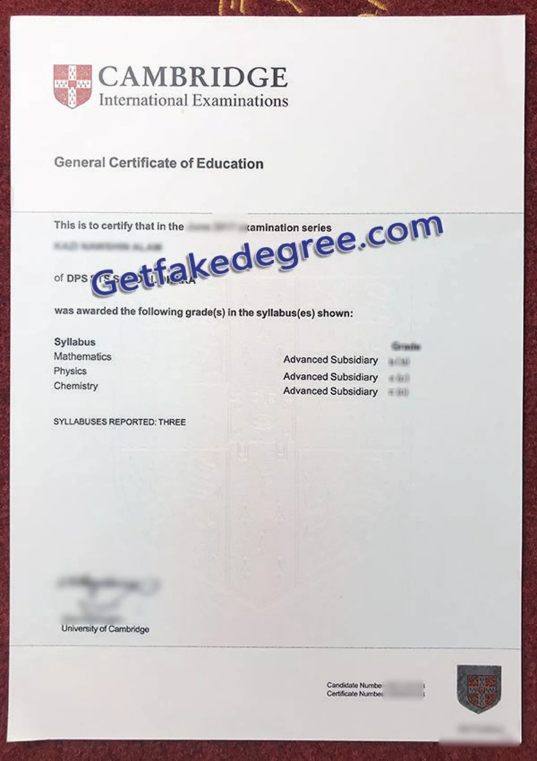 Cambridge GCE certificate IGCSE diploma | PDF