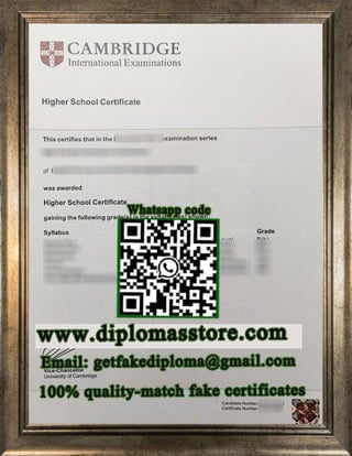 Where to get Cambridge High School Certificate | PDF
