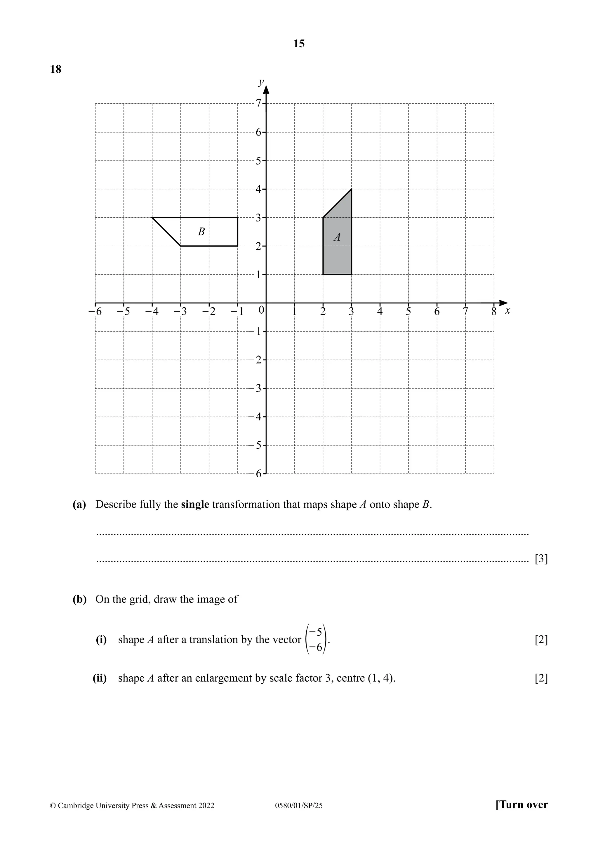 Cambridge IGCSE 0580 Mathematics specimen paper 1 for examination from ...