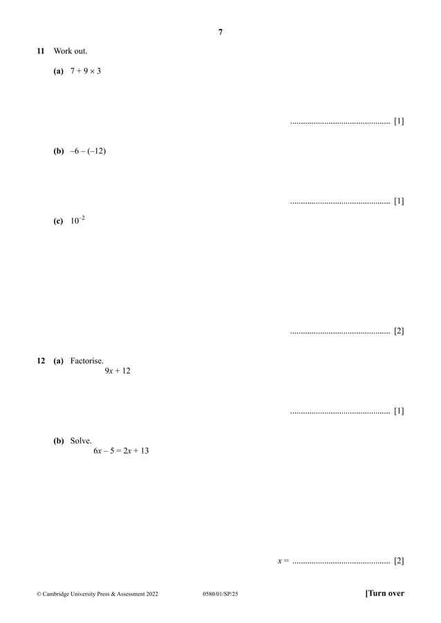 Cambridge IGCSE 0580 Mathematics specimen paper 1 for examination from 2025.pdf